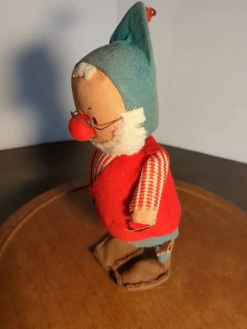 Fun Farm | Holiday | Vintage Santa Claus Gnome Plush Doll With Red Vest ...